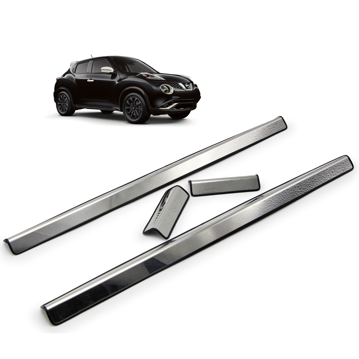 Fits Nissan Juke 2010 18 Suv Stainless Door Sill Scuff Plate 4 Door ...