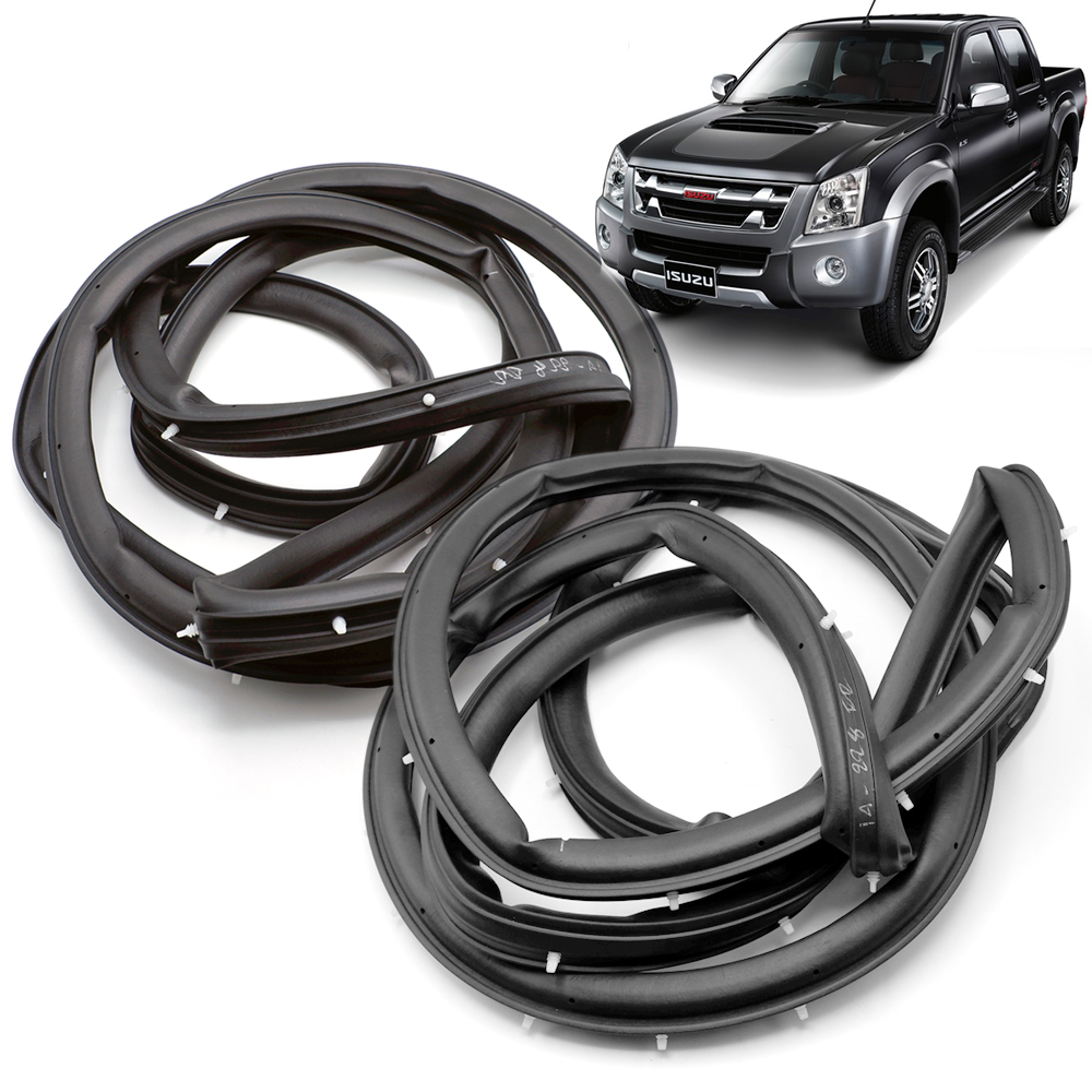 Front Lh+Rh Weatherstrip Door Rubber Seal Fits Isuzu D-Max Cab 2 4Dr ...