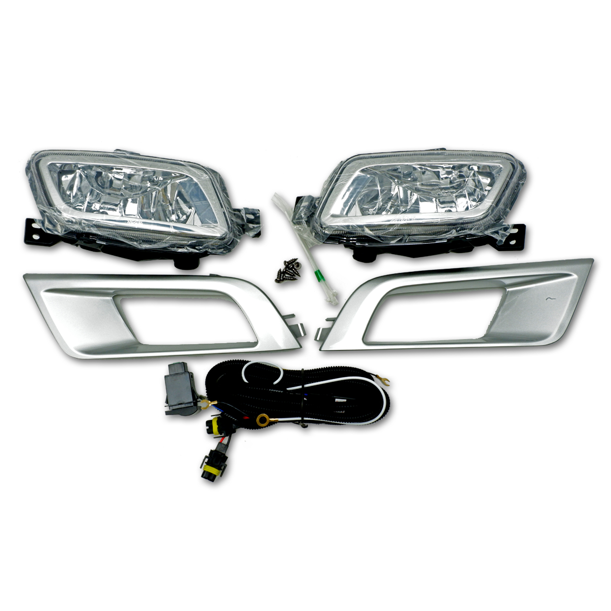 For Ford Ranger Top Model 2016 2017 18 Kit Fog Lamp Spot Light Trim ...