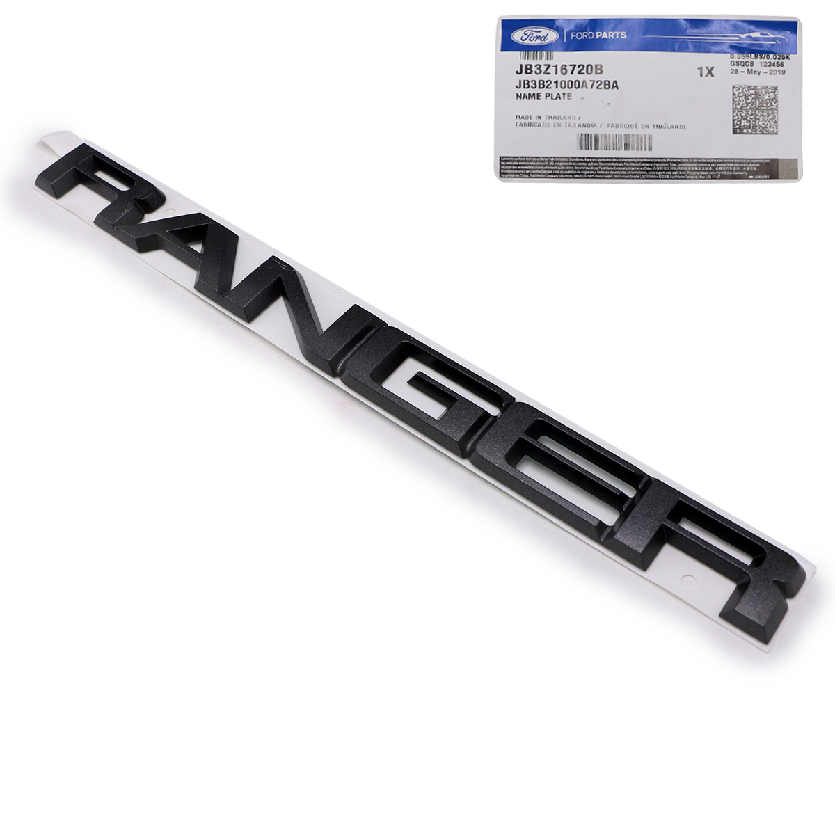 Logo 3D Emblem Tailgate For Ford Ranger XLT Raptor Wildtrak 2012 - 2019 ...