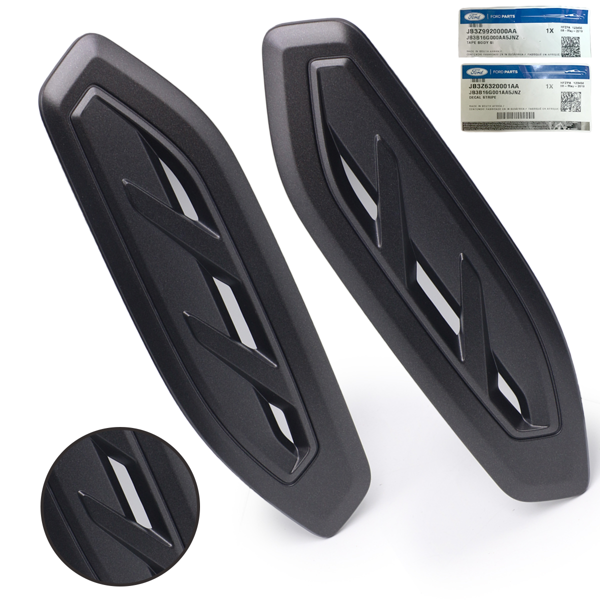 Side Vent Lh+Rh Trim Black For Ford Ranger Raptor 4x4 2018 - 2019 | eBay