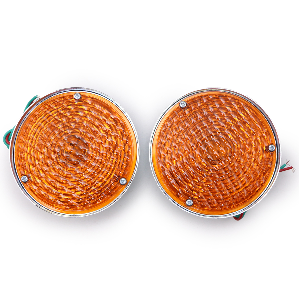 4.5" Orange Turn Signal Lamp Fits Jeep CJ3 CJ5 CJ6 CJ2A CJ3A CJ3B '45 ...