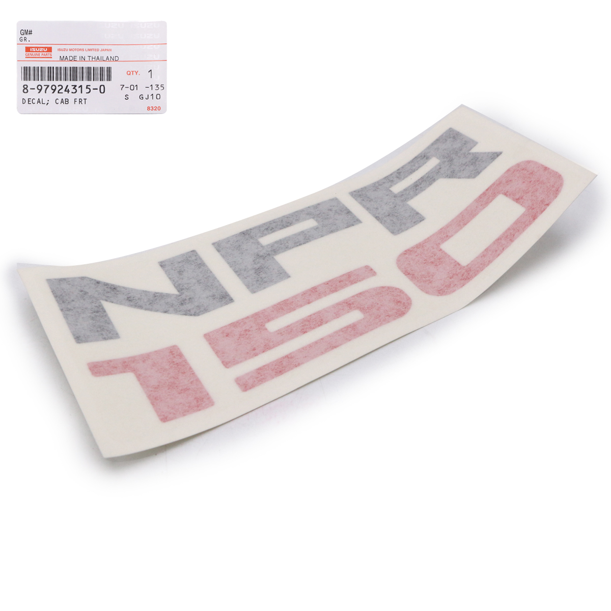 Set Black Red Sticker Decal "NPR 150" For Isuzu NPR 150 2008 - 2019 | eBay