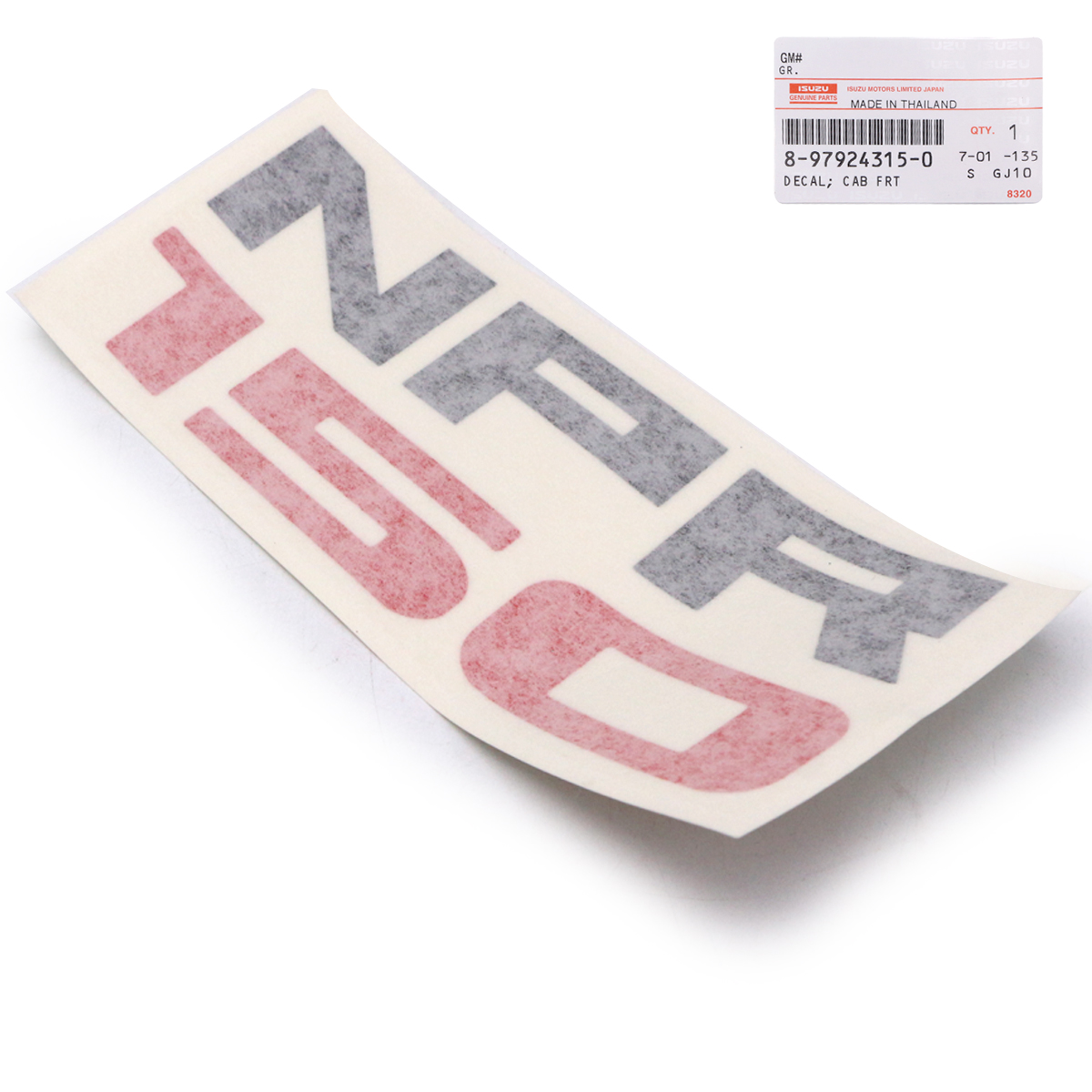 Set Black Red Sticker Decal "NPR 150" For Isuzu NPR 150 2008 - 2019 | eBay