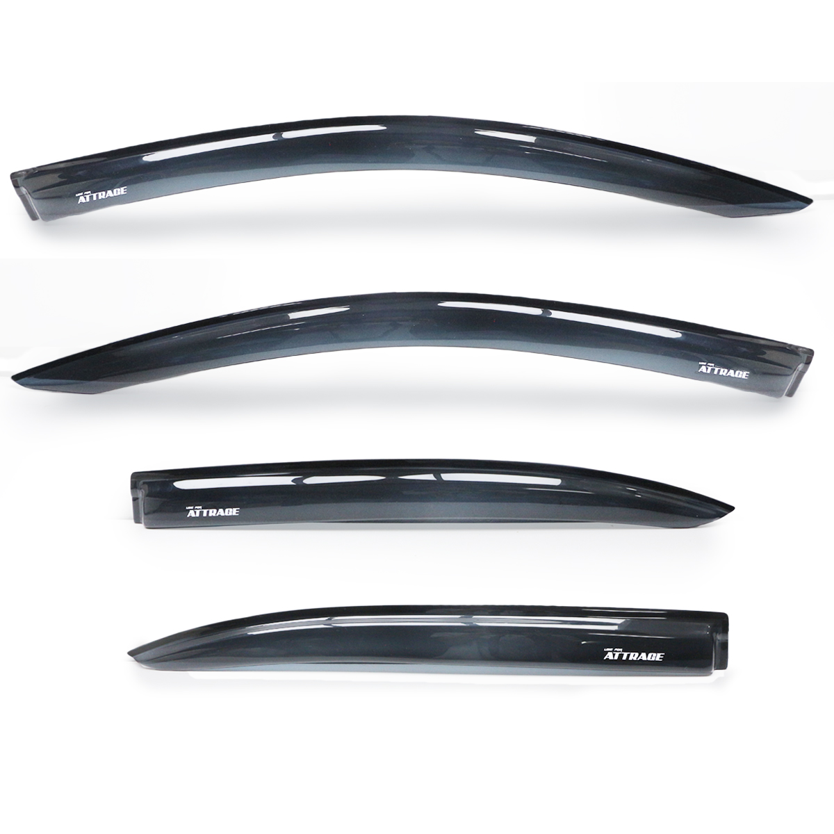 Rain Visor Weather Guard Shield Black For Mitsubishi Attrage G4 Sedan ...