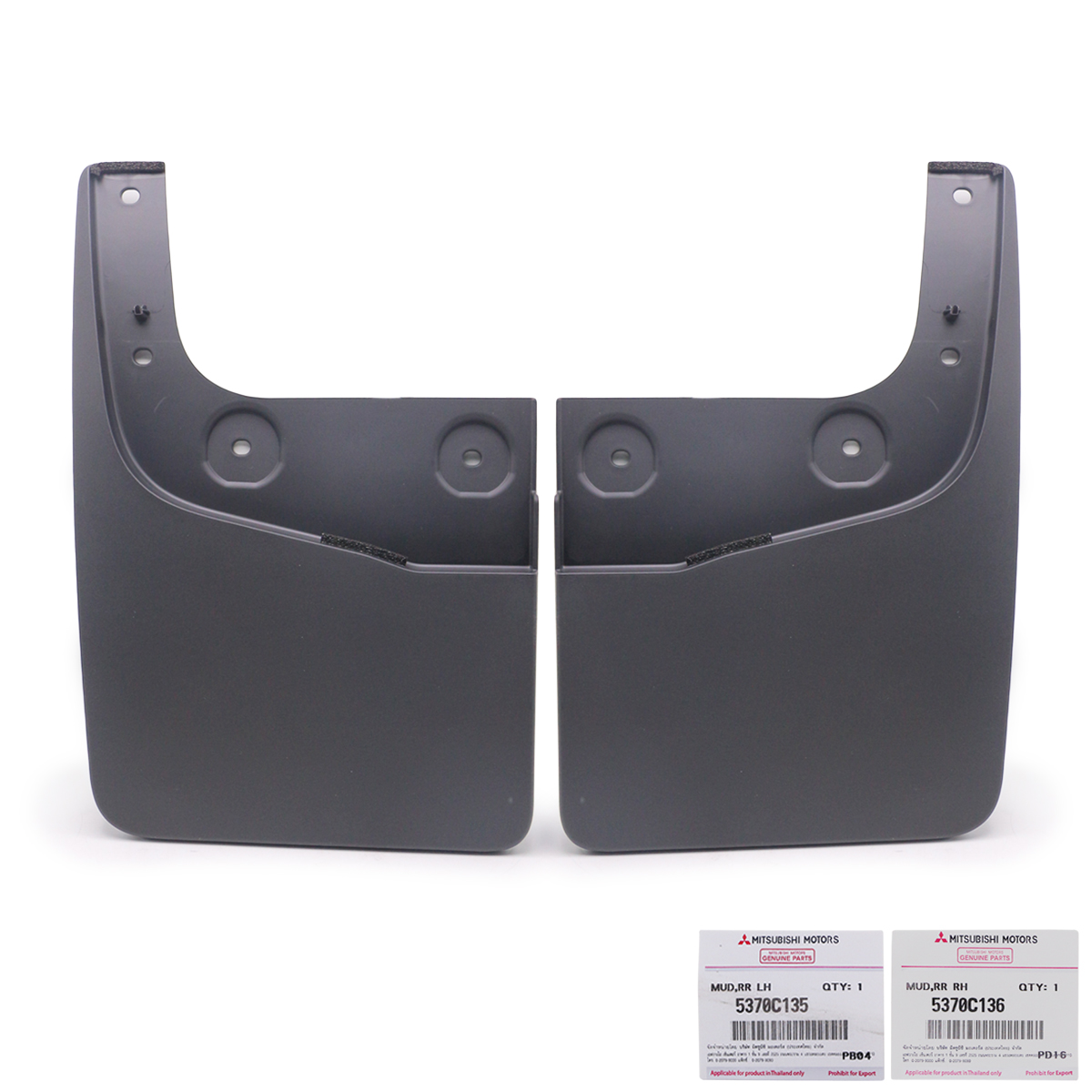 Rear L+R Mud Flaps Splash Guard Fits Mitsubishi L200 Triton 2019 2020 ...