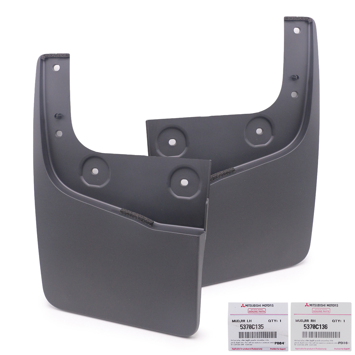 Rear L+R Mud Flaps Splash Guard Fits Mitsubishi L200 Triton 2019 2020 ...