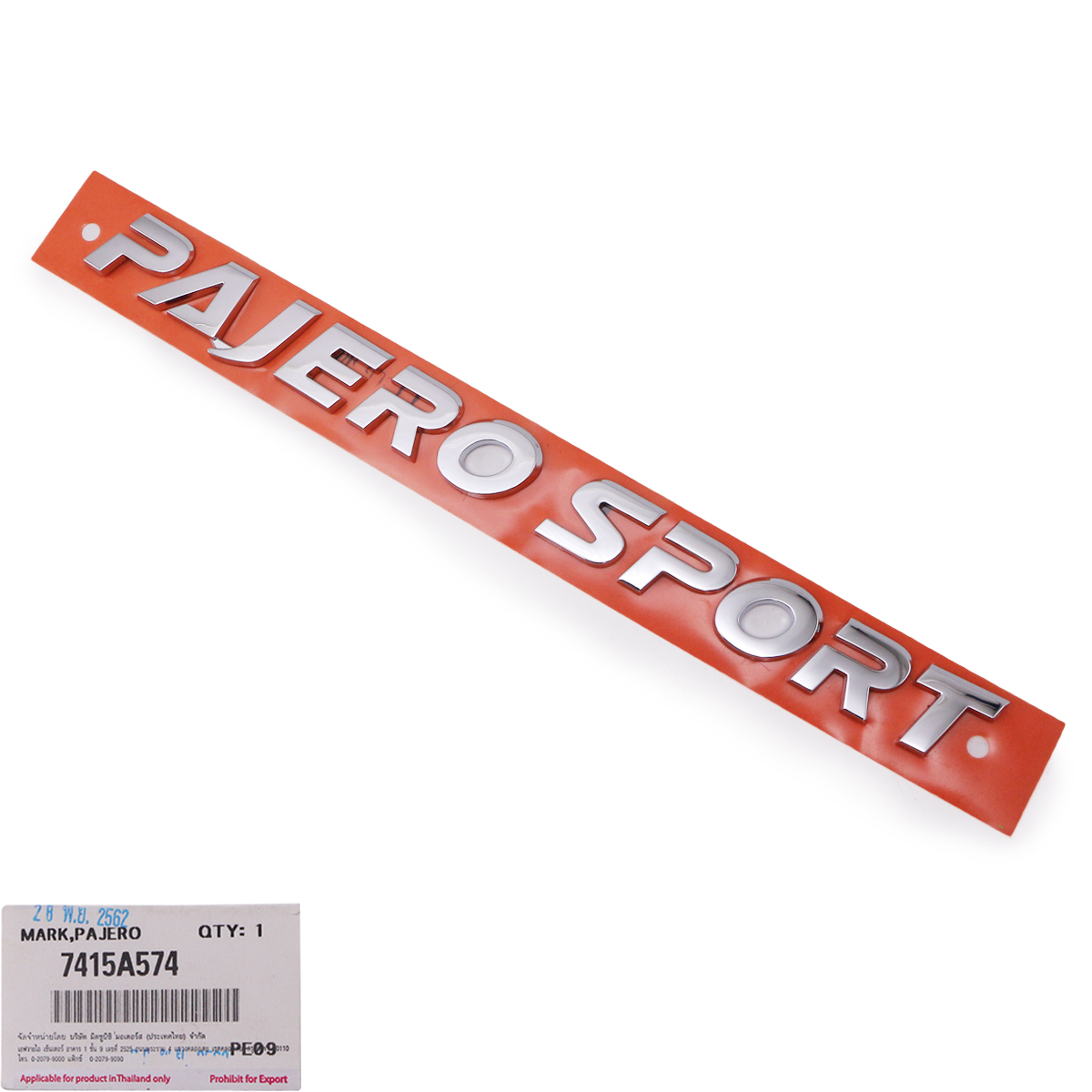 7415A574 Rear Mark Name Plate For Mitsubishi Sport 2020-22 for sale ...