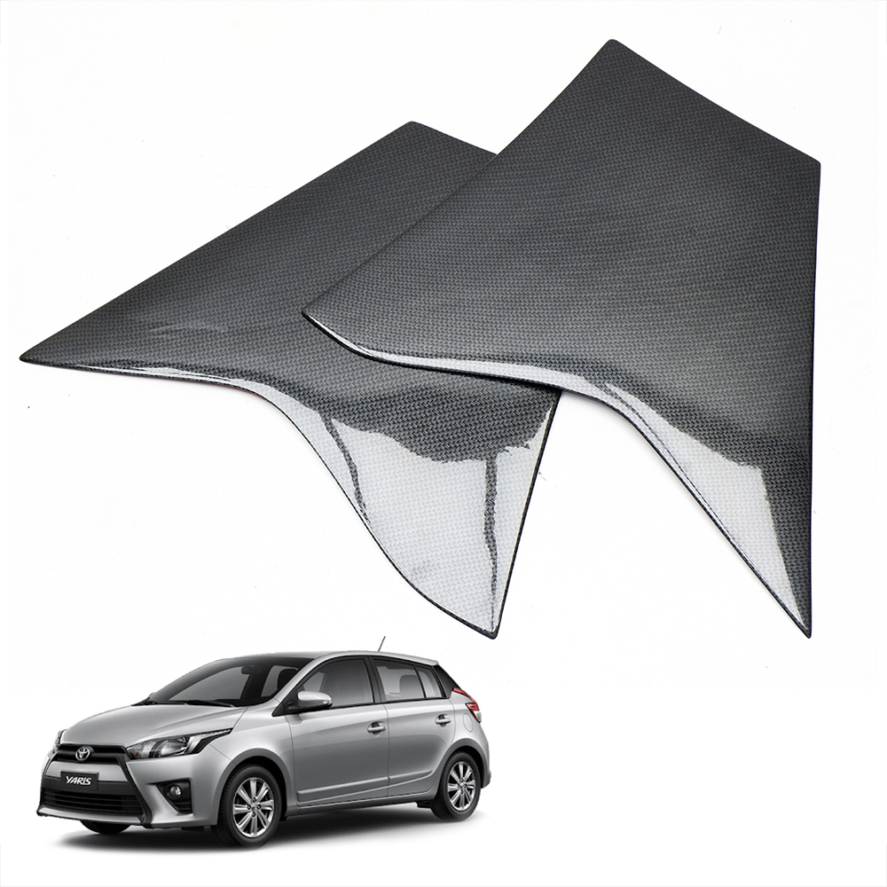 Carbon Rear Pillar Cover Trim Fits Toyota Yaris Hatchback 2013 2016 | eBay
