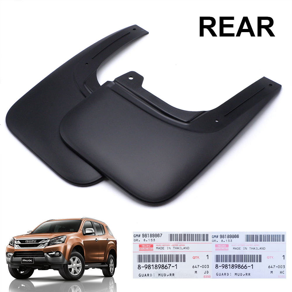 Fits Isuzu MU-X 4x2 4x4 2014 19 Rear Left+Right Front Mud Flap Splash ...