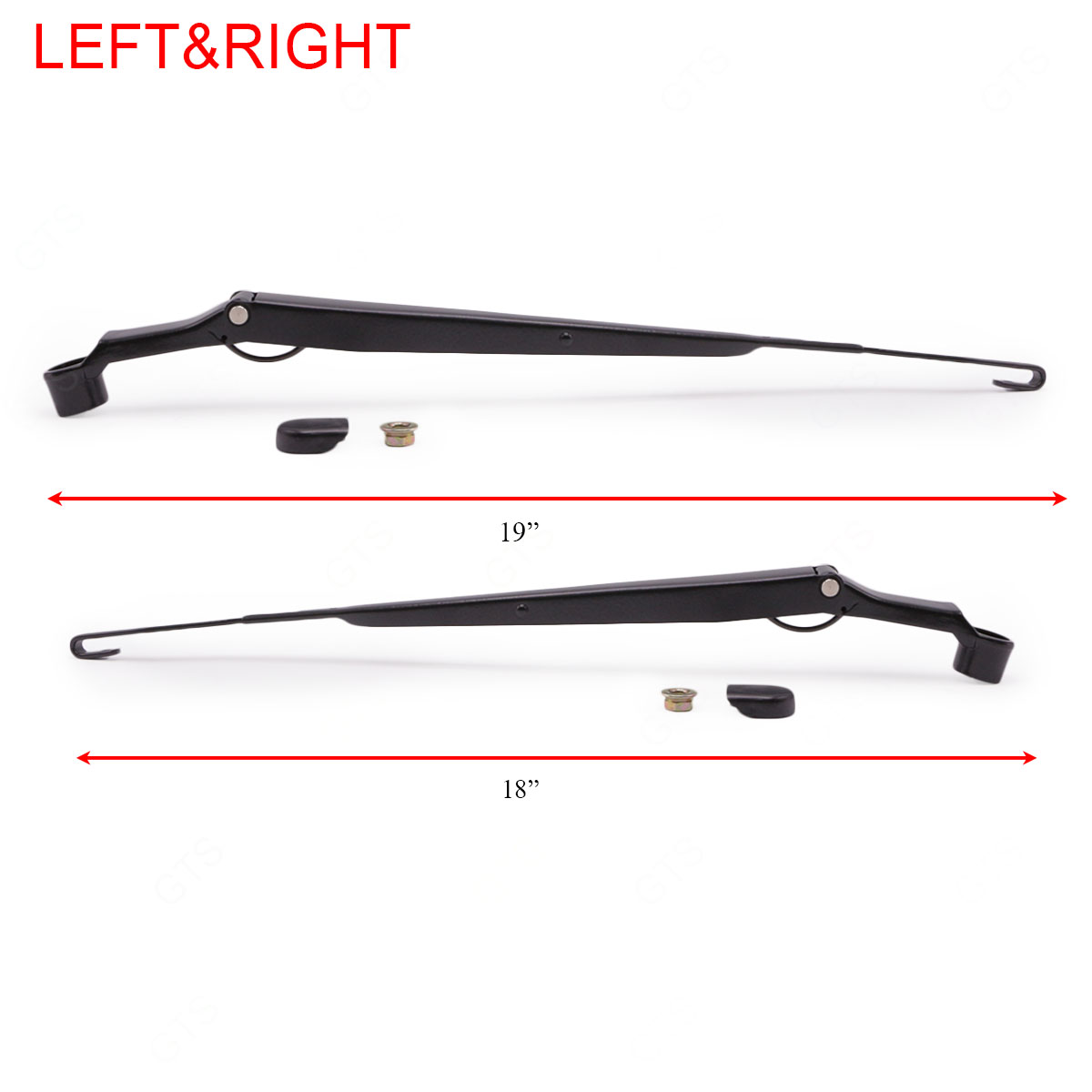 Set Lh+Rh Metal Windshield Wiper Arms Assembly For Toyota Mighty-X '88 ...