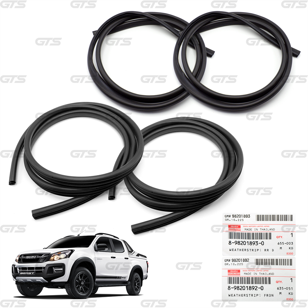 Set Lh+Rh Open Door Rubber Weatherstrip Fits Isuzu Holden D-Max 4Dr ...