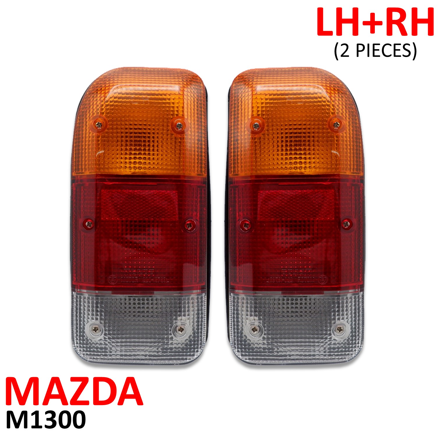 Pair Rear Tail Lights Lamp For Mazda B1300 M1300 Familia Pick Up 1973 ...