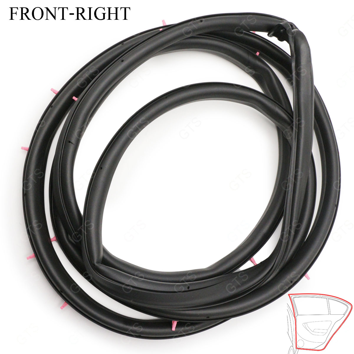 Fits Honda Civic DX EX LX 4Dr 2001 - '05 Rh Front Door Rubber Seal ...