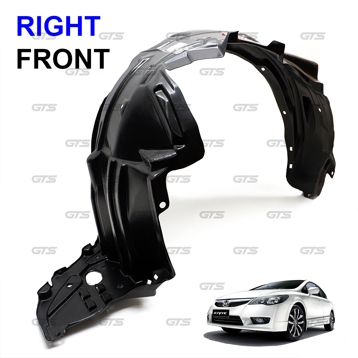 For Honda Civic FD 1.6 1.8 Sedan 2006 '09 Front Right Plastic Inner Fender | eBay