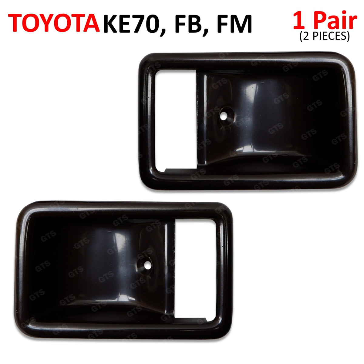Pair Inner Door Handle Cup Bezel Brown For Toyota Corolla KE70 TE71 72 ...