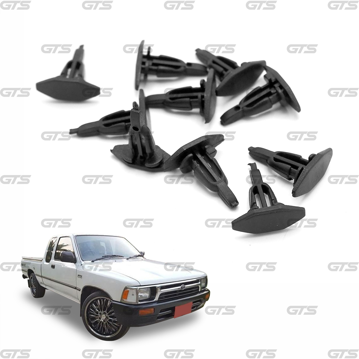 10x Clips Retainer Door Weatherstrip Fits Toyota Migthy-X Hilux Vigo ...
