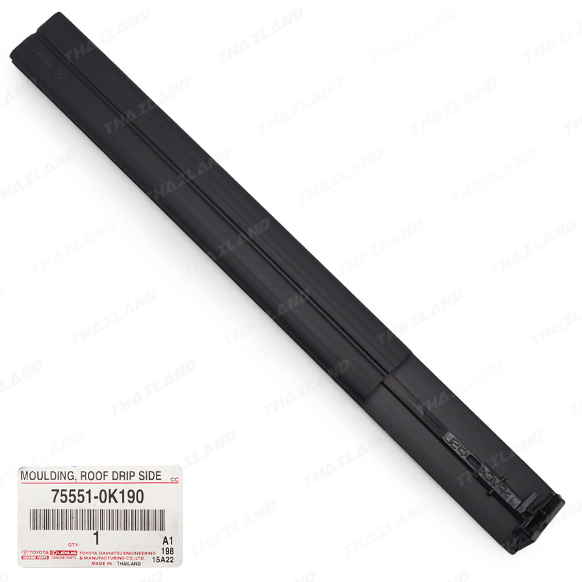 Right Moulding Roof Drip Side 75551-0K190 Fits Toyota Fortuner SUV 2016 ...