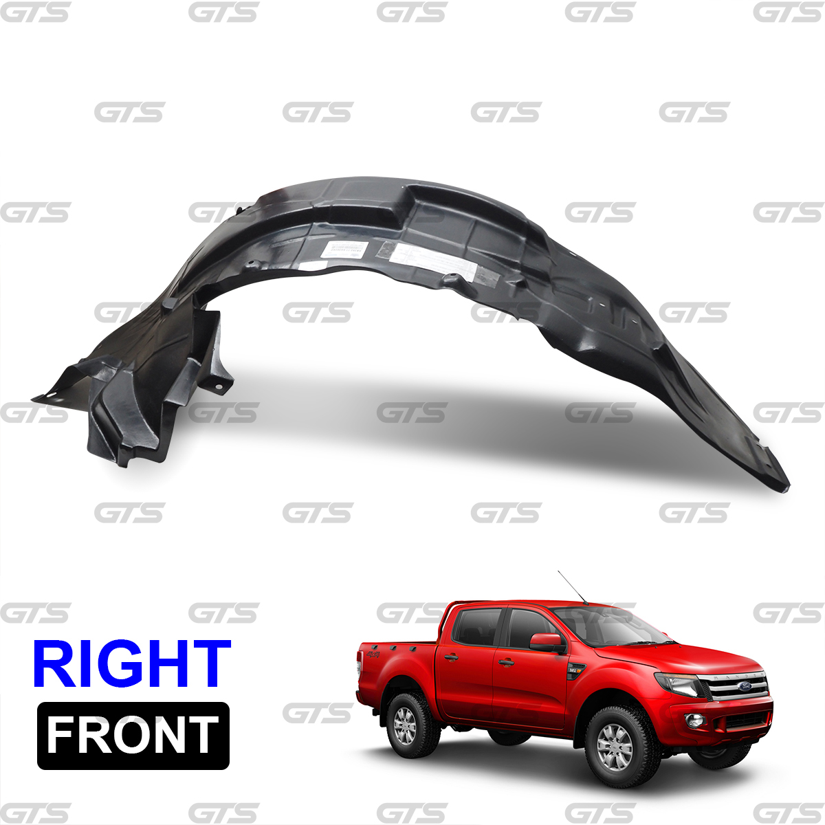 For Ford Ranger 2012 - '21 Front Right Wheel Arch Splash Shield Liner ...