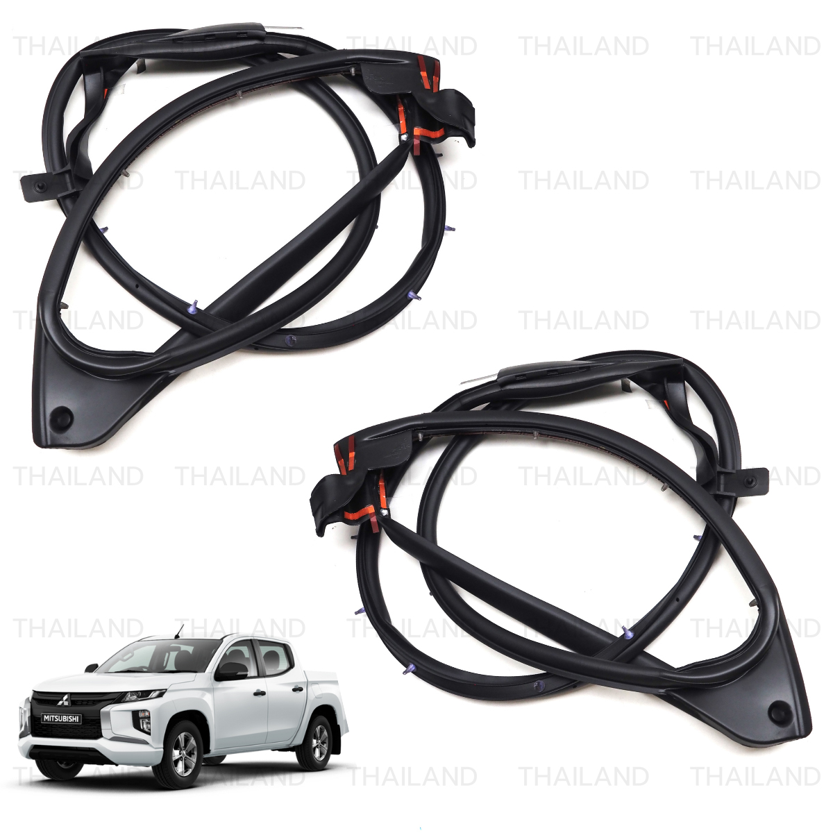Rear Lh Rh Door Rubber Seal Weatherstrip For Mitsubishi Triton L200 ...