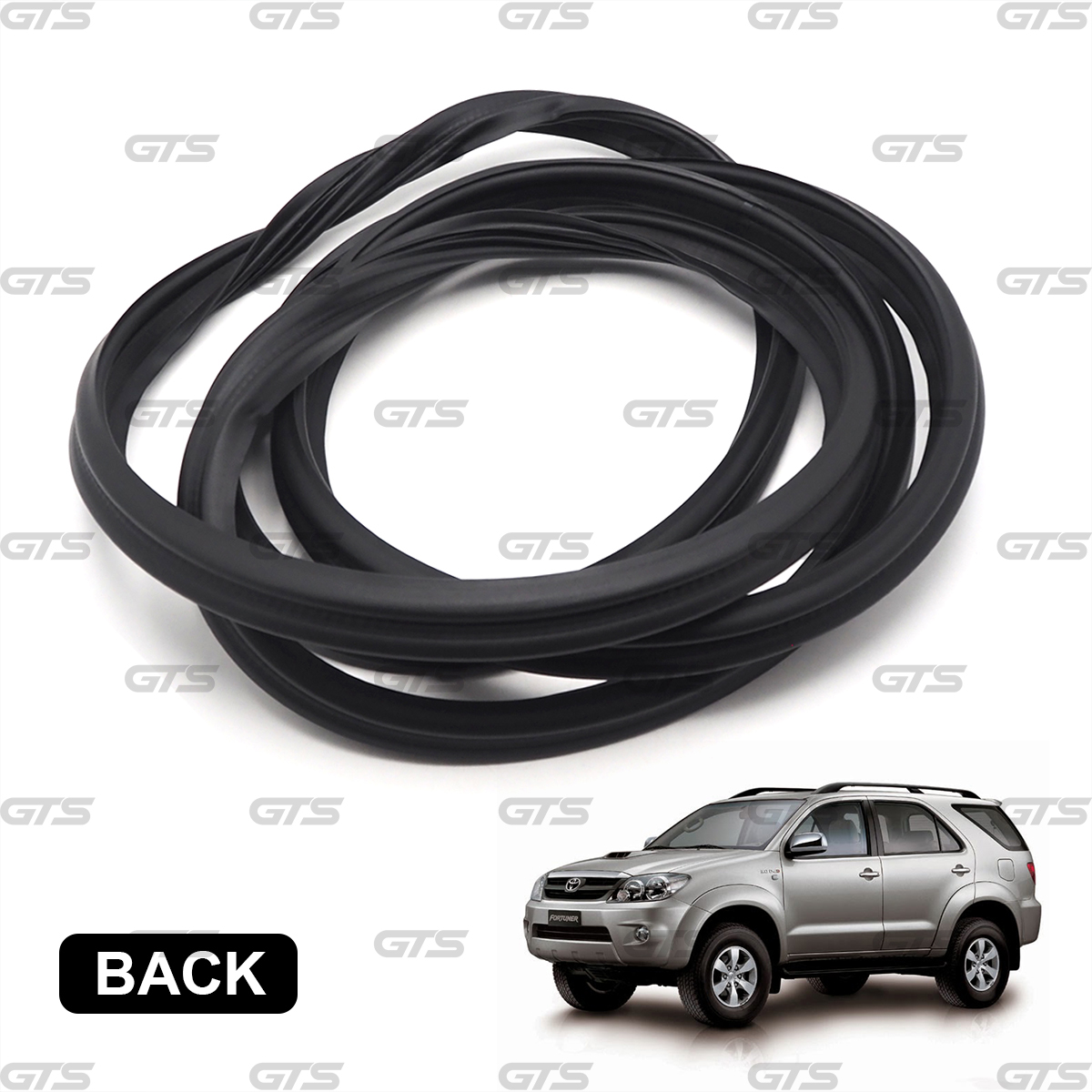 Sigillo portellone posteriore bagagliaio striscia meteo gomma per Toyota Fortuner 2006 - 2015