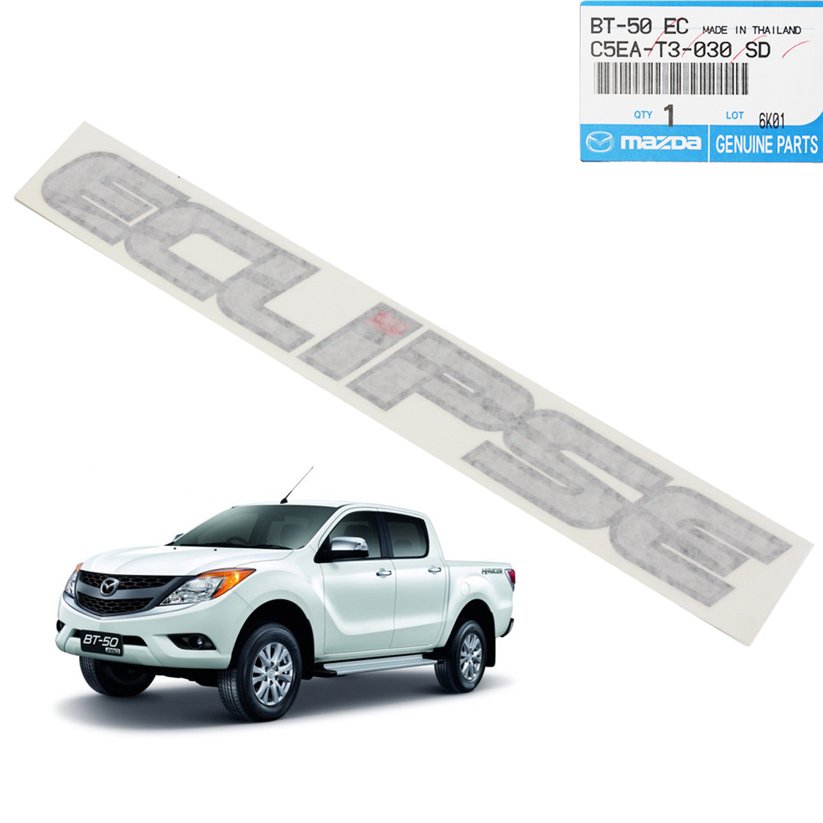 Car Styling Sticker Decal Black Genuine 1 Pc For Mazda Bt-50 2012 ...